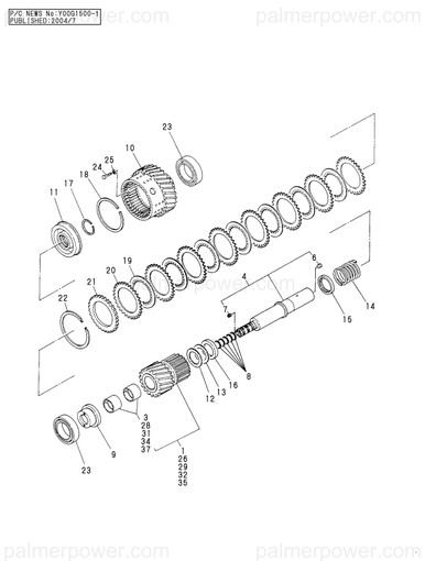 YANMAR 24141-322170 Bearing, 32217 - Palmer Power