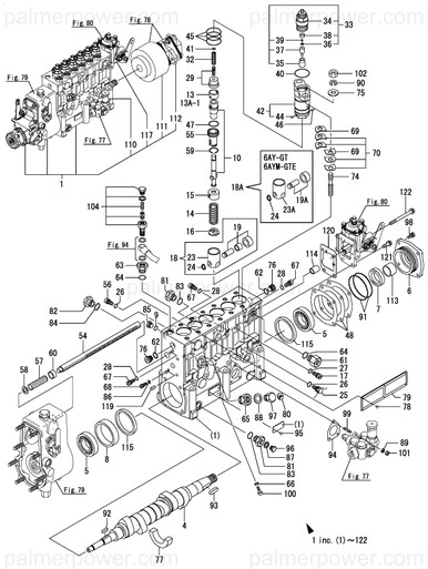 YANMAR 130618-51380 Stopper, Valve - Palmer Power
