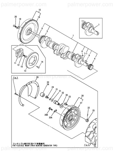 YANMAR 42326-550750 Cover, Flex Coupling - Palmer Power