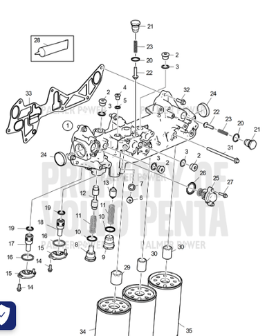 VOLVO PENTA 23658092 Oil Filter | PalmerPower