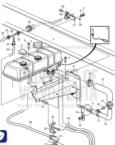VOLVO PENTA 1674922 Filler Cap | PalmerPower