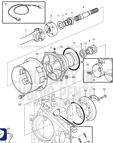 VOLVO PENTA 183647 Roller Bearing | PalmerPower