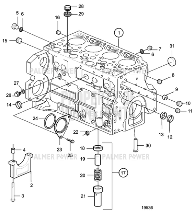 VOLVO PENTA 20405561 Piston Cooling Jet | Piston Cooling | PalmerPower