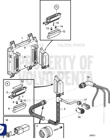 VOLVO PENTA 20459893 Connector | Connector | PalmerPower