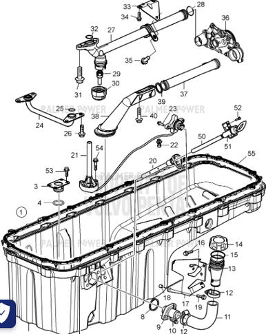 VOLVO PENTA 20462497 Connection Pipe | PalmerPower