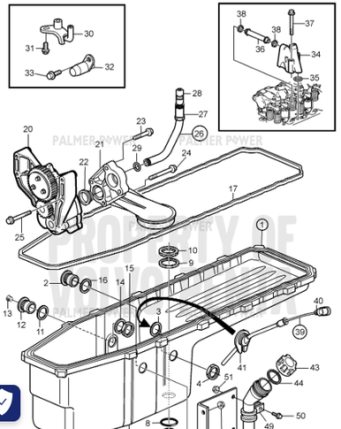 VOLVO PENTA 20532272 Sealing Strip | PalmerPower