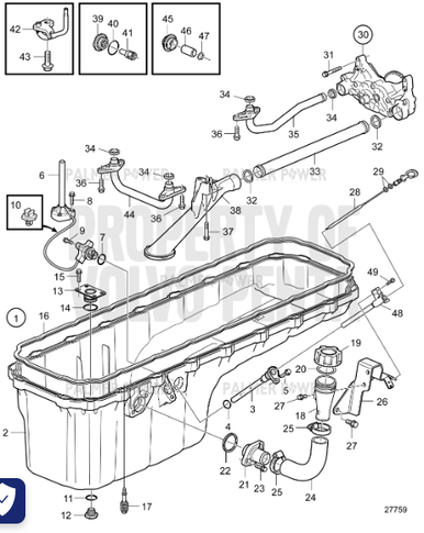 VOLVO PENTA 20541940 Sealing Strip | PalmerPower