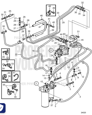 VOLVO PENTA 20754813 Overflow Valve | PalmerPower