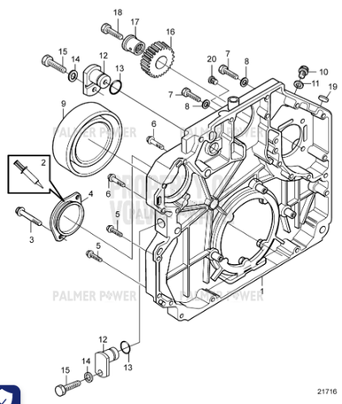 VOLVO PENTA 20758272 Pivot Pin | PalmerPower