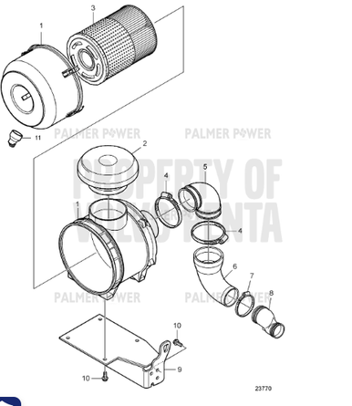 VOLVO PENTA 20797197 Air Duct | PalmerPower