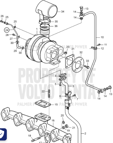 VOLVO PENTA 20799043 Return Line | PalmerPower