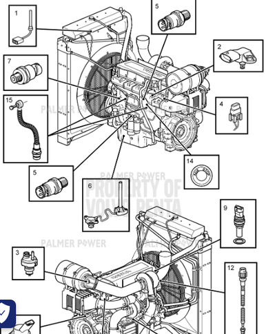 VOLVO PENTA 20889280 Temperature Sensor | Exhaust | PalmerPower