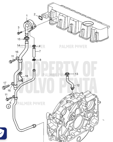 VOLVO PENTA 20930510 Oil Separator | PalmerPower