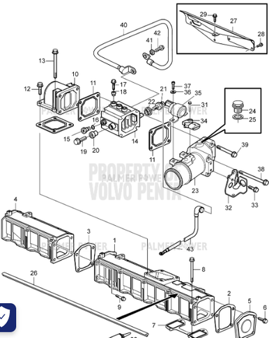 VOLVO PENTA 20996748 Sealing Strip | PalmerPower