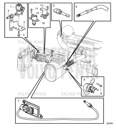 VOLVO PENTA 21046544 Sensor | Humidity/Temperature | PalmerPower