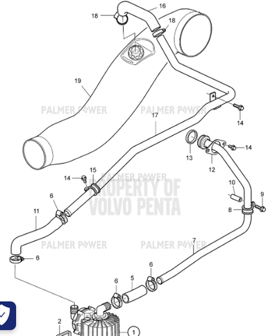 VOLVO PENTA 21122541 Oil Separator | Oil Separator | PalmerPower