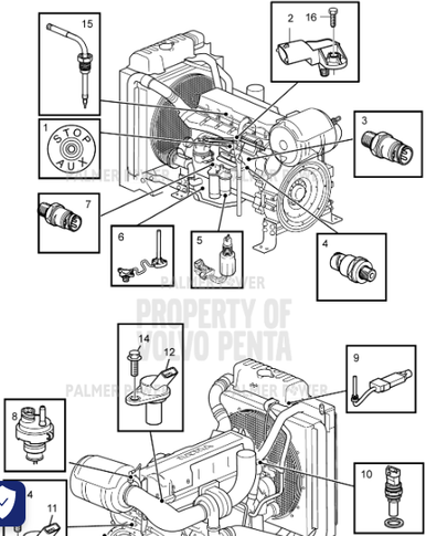 VOLVO PENTA 21285163 Temperature Sensor | PalmerPower