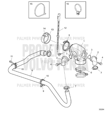 VOLVO PENTA 21325765 V-Clamp | PalmerPower