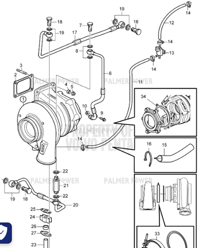 VOLVO PENTA 21349016 Cooling Hose | PalmerPower