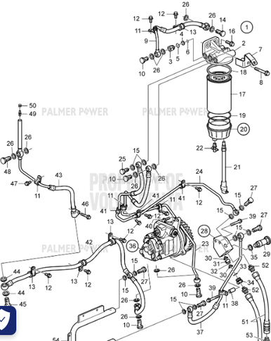 VOLVO PENTA 21385273 Air Vent Hose | PalmerPower