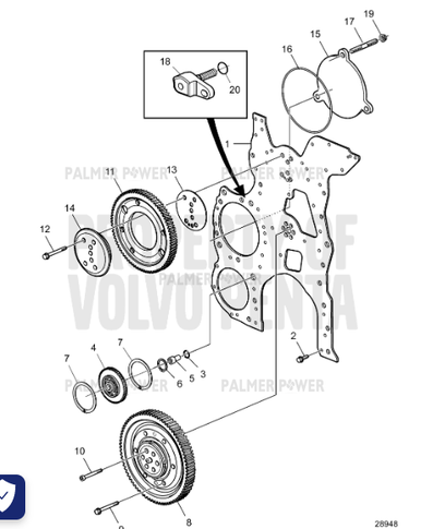 VOLVO PENTA 23493799 Idler Gear | PalmerPower