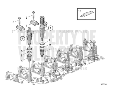 VOLVO PENTA 21515329 Injector Sleeve | Kit | PalmerPower