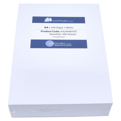 A4 Pre-Punched 24lb White Paper | Pre-Drilled With 2-Holes, 3-Holes, or ...