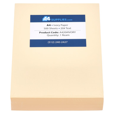 A4 Ivory Copy Paper By The Ream | Free Shipping On Orders Of $500