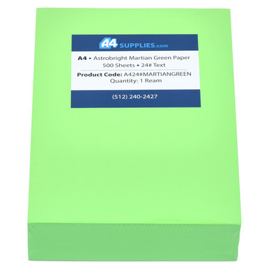 A4 Green Copy Paper By The Ream | Free Shipping On Orders Of $500