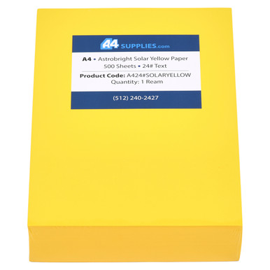 A4 Yellow Copy Paper By The Ream | Free Shipping On Orders Of $500