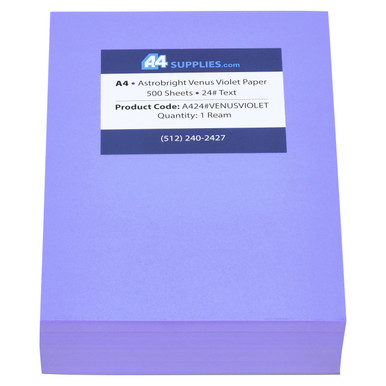 A4 Violet Copy Paper By The Ream | Free Shipping On Orders Of $500