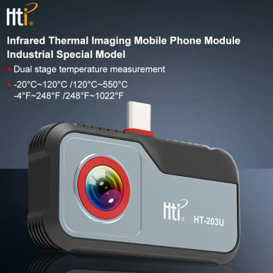 Thermal Imager Camera For Mobile Phone 256x192 IR Resolution Theral ...