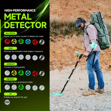 Color Screen Metal Detector, Higher Accuracy Adjustable Waterproof ...