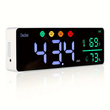 1pc 3-in-1 Decibel Meter | Noise Monitor With 11" LED Display