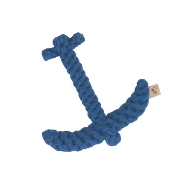 Blue Anchor Rope Dog Toy - Biodegradable and non-toxic