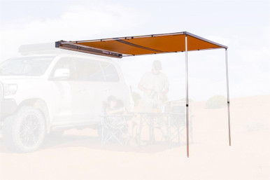 ARB Hard Case Awning With Light 2.5M Silver - Mounts to XJ Roof Racks