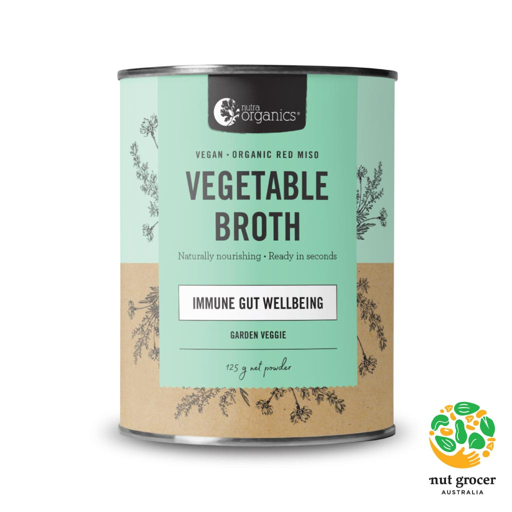 Buy Nutra Organics Vegetable Broth Powder Online | Nut Grocer Australia