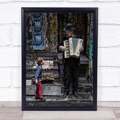 The Busker Boy Melbourne Accordion Child Street Music People Performer ...