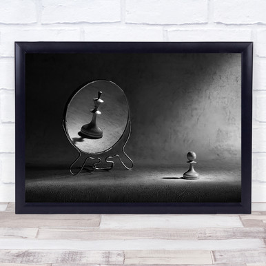 Mirror Self Reflection Dream Conceptual Metaphorical Wall Art Print ...