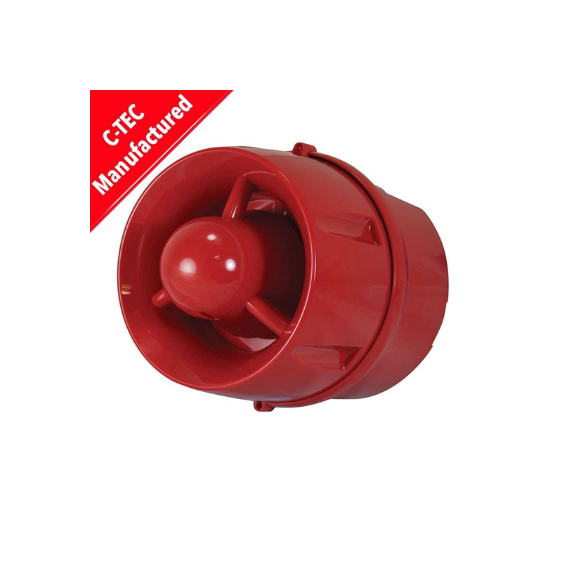 ActiV Conventional Wall sounder IP55/65 deep base RED - Videcon