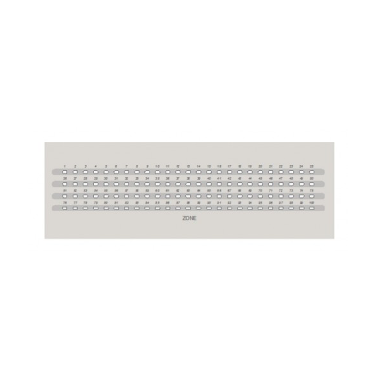 100 zone LED card for Mx-4200 /4400 with door & label (Retro-fit) - Videcon