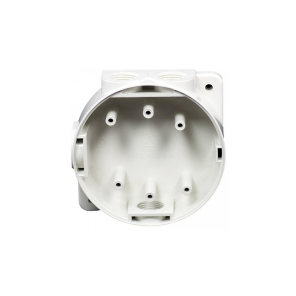 Hochiki Mounting Back Box with Glands - ivory - Videcon