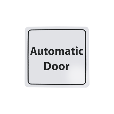 Self-adhesive automatic door sign - Videcon