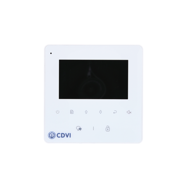 2EASY 2-Wire 4.3 inch additional monitor in white - Videcon