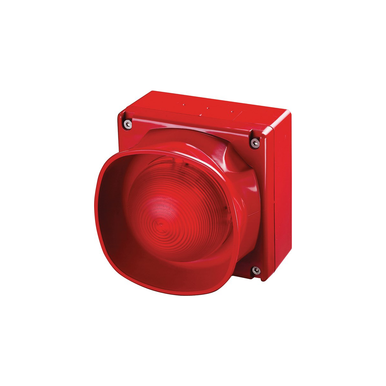 XP95 Open-Area Multi-Tone Sounder VID - Outdoor - Red Body (Red Flash) - Isolating - Videcon