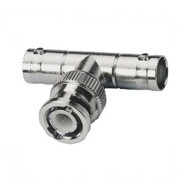 CONNECTOR RG59 Tee connector 2 connector (male) - 1 plug (female) - Videcon