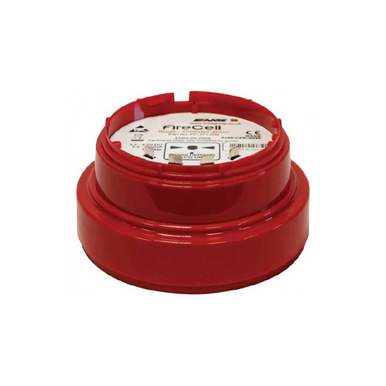 EMS FireCell Wireless Sounder Base Only (Red) - Videcon