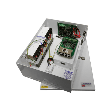 PoE PSU METAL CASED 4 O/P's C/W 1.2Ah BATT. PACK - Videcon