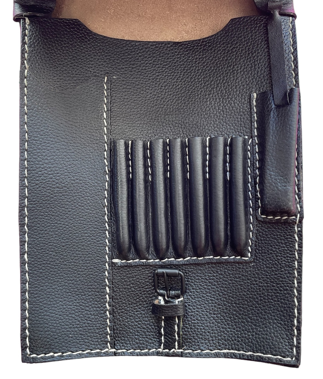 WWII German Map Case, Black Leather