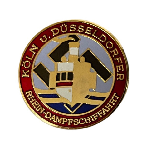 Koln-Dusseldorfer Rhein Dampfschiffahrt - Rhein Steamboat Enamel Pin